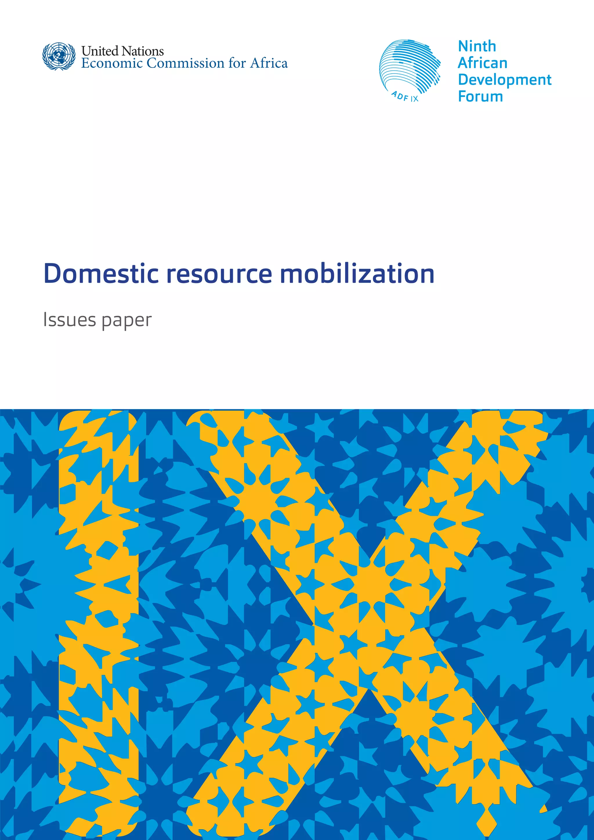ADF: Domestic Resource Mobilization | PDF
