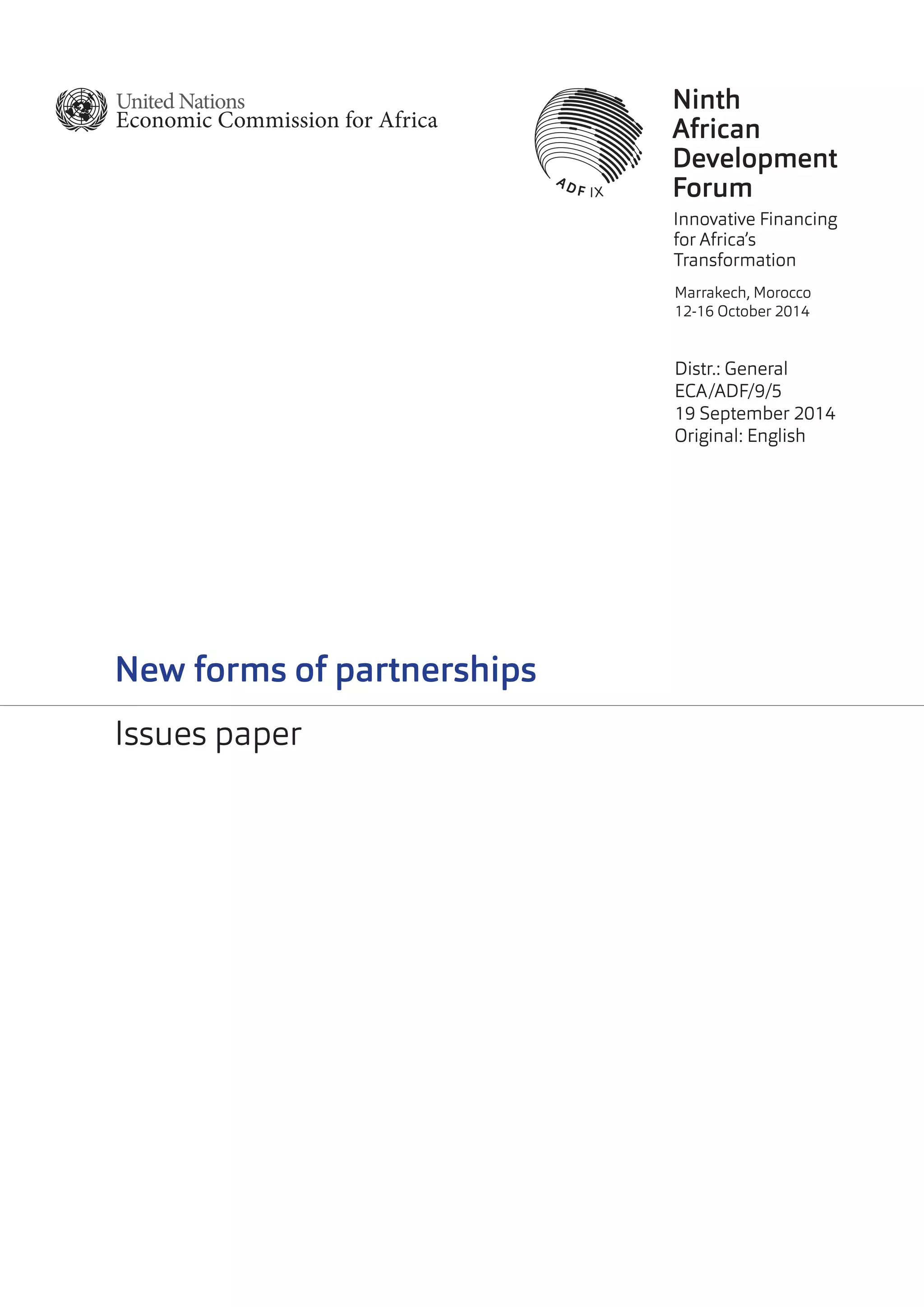 ADF: New Forms of Partnership | PDF