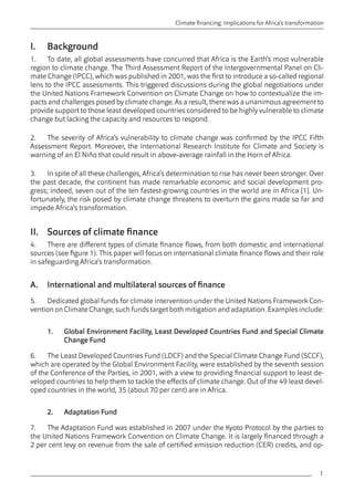 ADF: Climage Financing | PDF