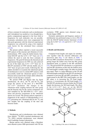 A dft analysis of the vibrational spectra of nitrobenzene | PDF ...