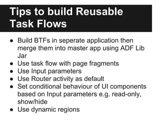 ADF Taskflows for beginners | PPT