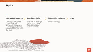 Oracle Active Data Guard: Best Practices and New Features Deep Dive | PDF