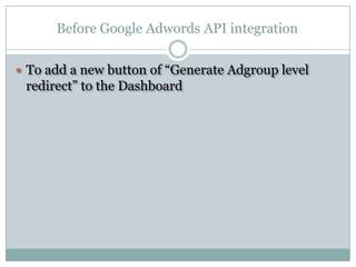 Ad group level tracking | PPT