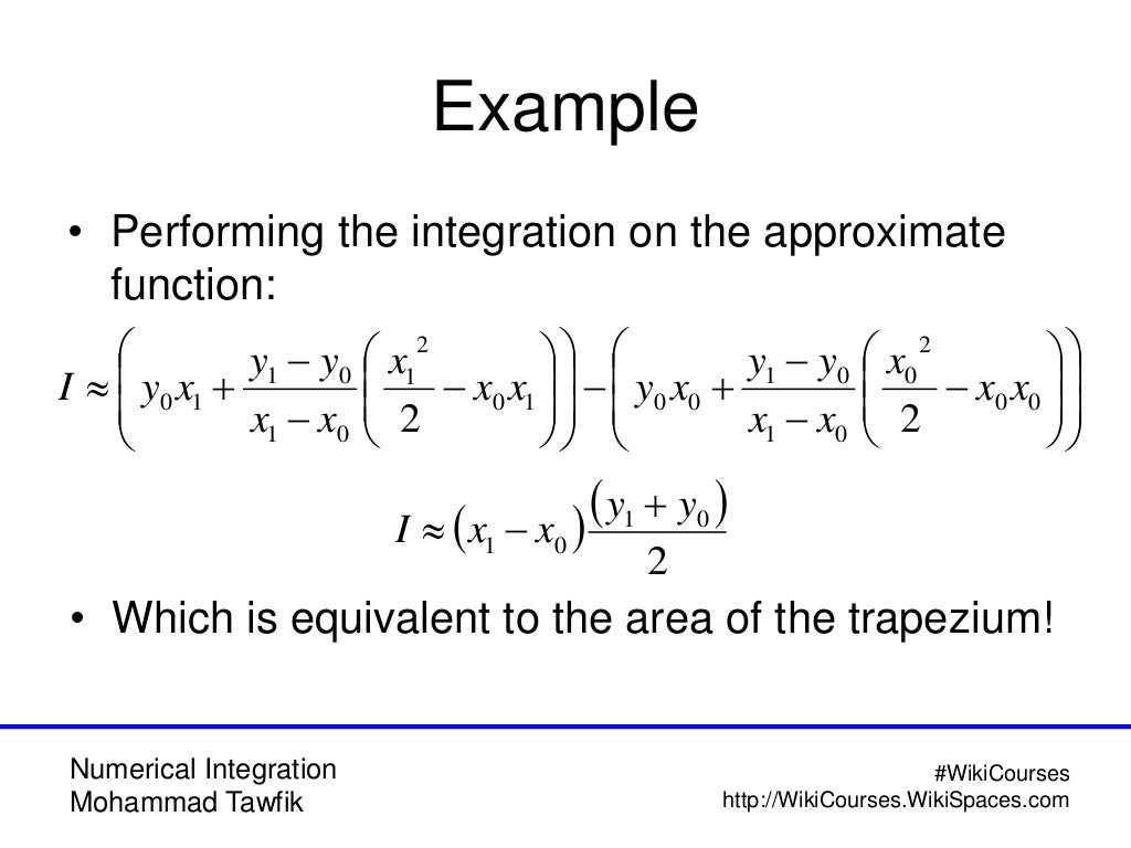Numerical Integration