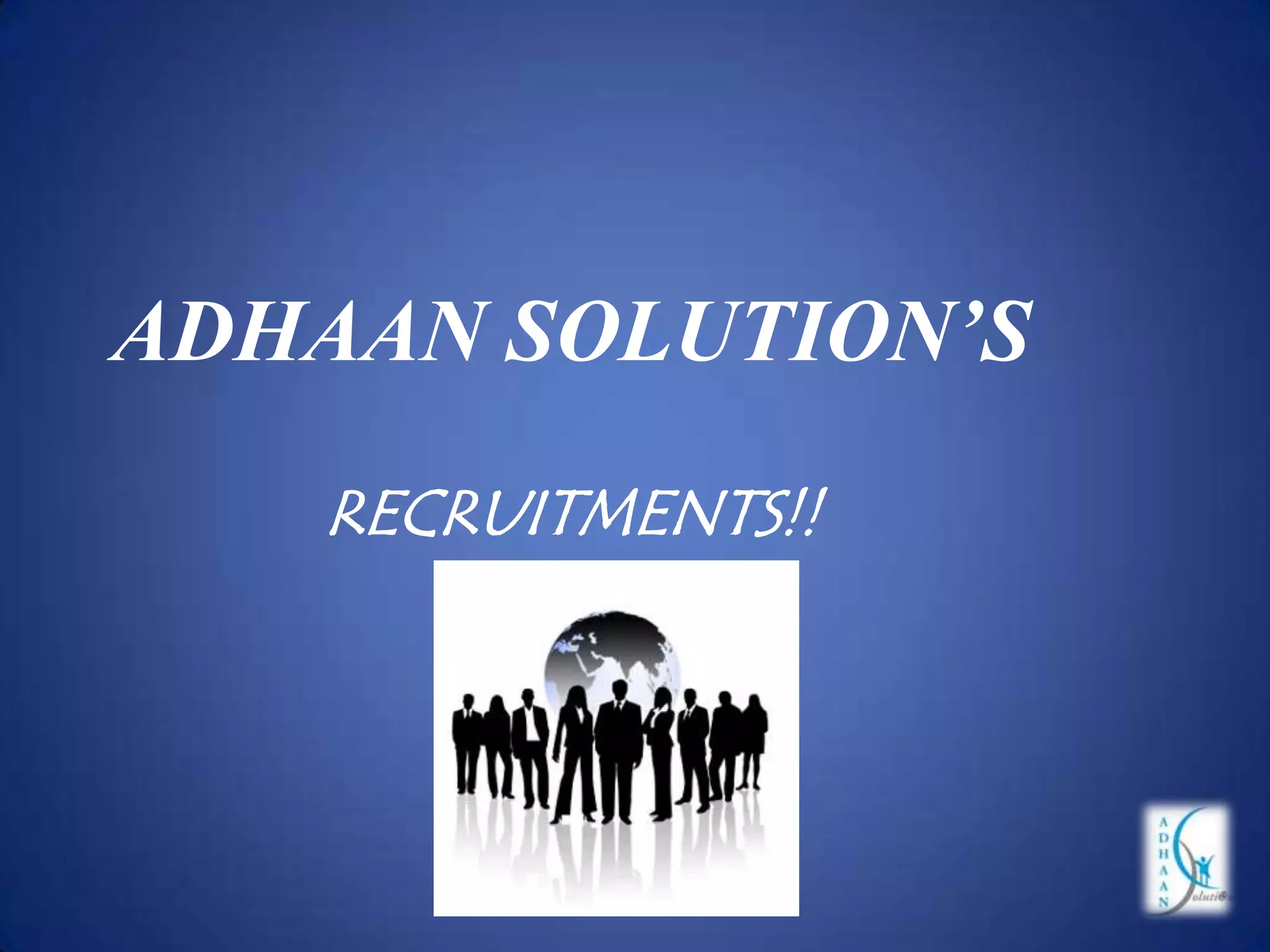 Adhaan solution Pvt Ltd | PPT