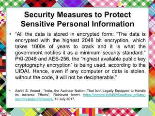 The Aadhaar Act, 2016 | PDF