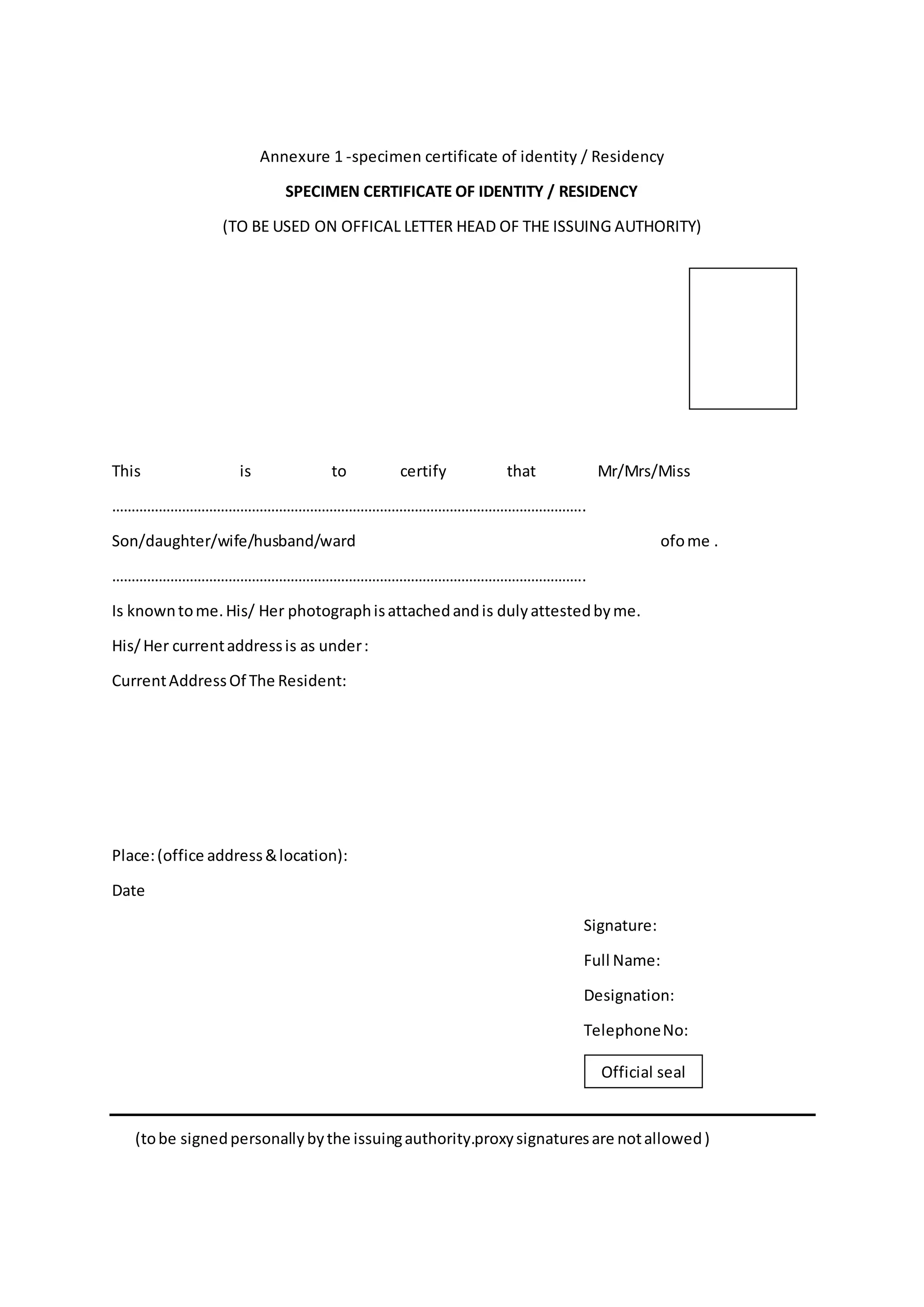 Adhar card applicat of change of addres | DOCX