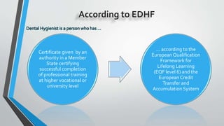 ADHA vs EDHF standards | PPTX | Oral care | Personal Care