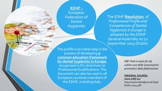 ADHA vs EDHF standards | PPTX | Oral care | Personal Care