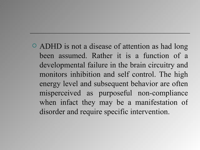 Adhd | PPT