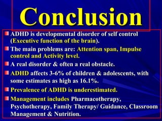adhd.pdf | Brain and Nervous System Disorders | Diseases and Conditions