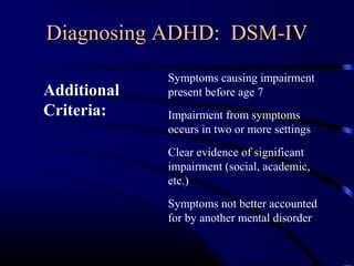 Attention Deficit Hyperactivity Disorder (ADHD) | PPT