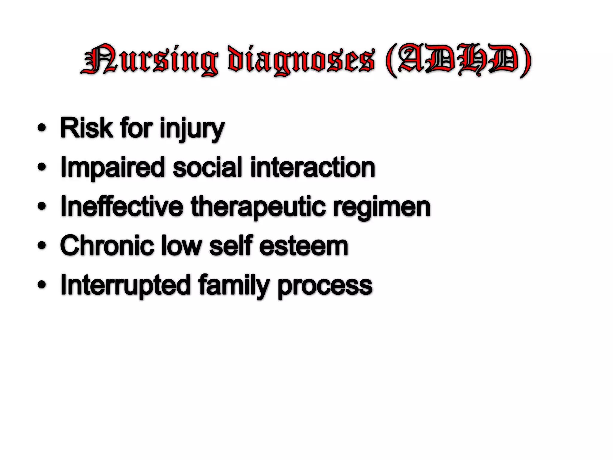 Attention Deficit Hyperactivity Disorders | PPTX