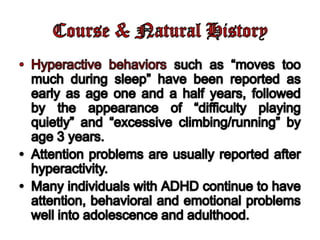 Attention Deficit Hyperactivity Disorders | PPT | Free Download