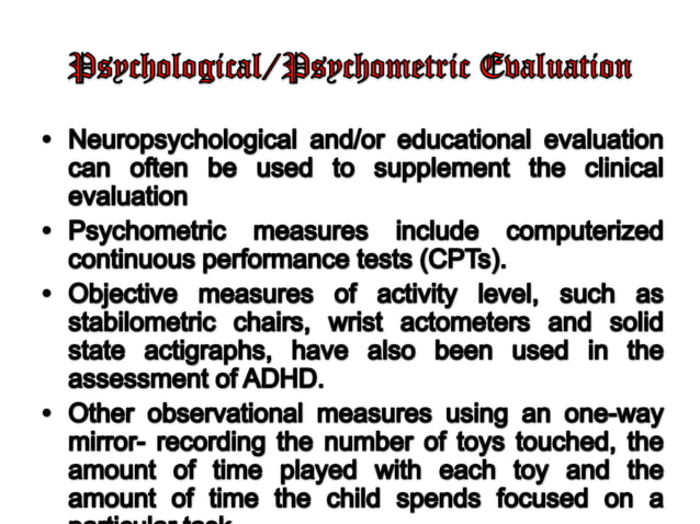 Attention Deficit Hyperactivity Disorders | PPTX