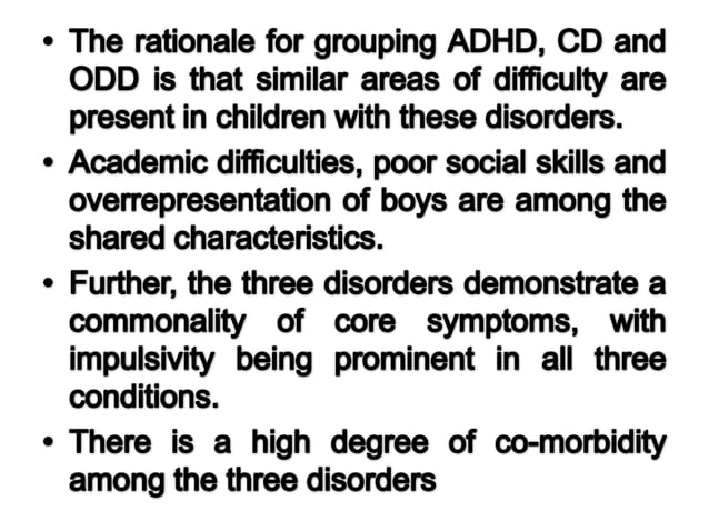 Attention Deficit Hyperactivity Disorders | PPT | Free Download