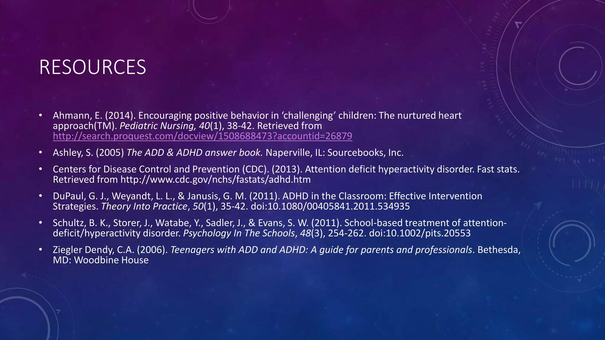 ADHD: The teacher's guide | PPTX