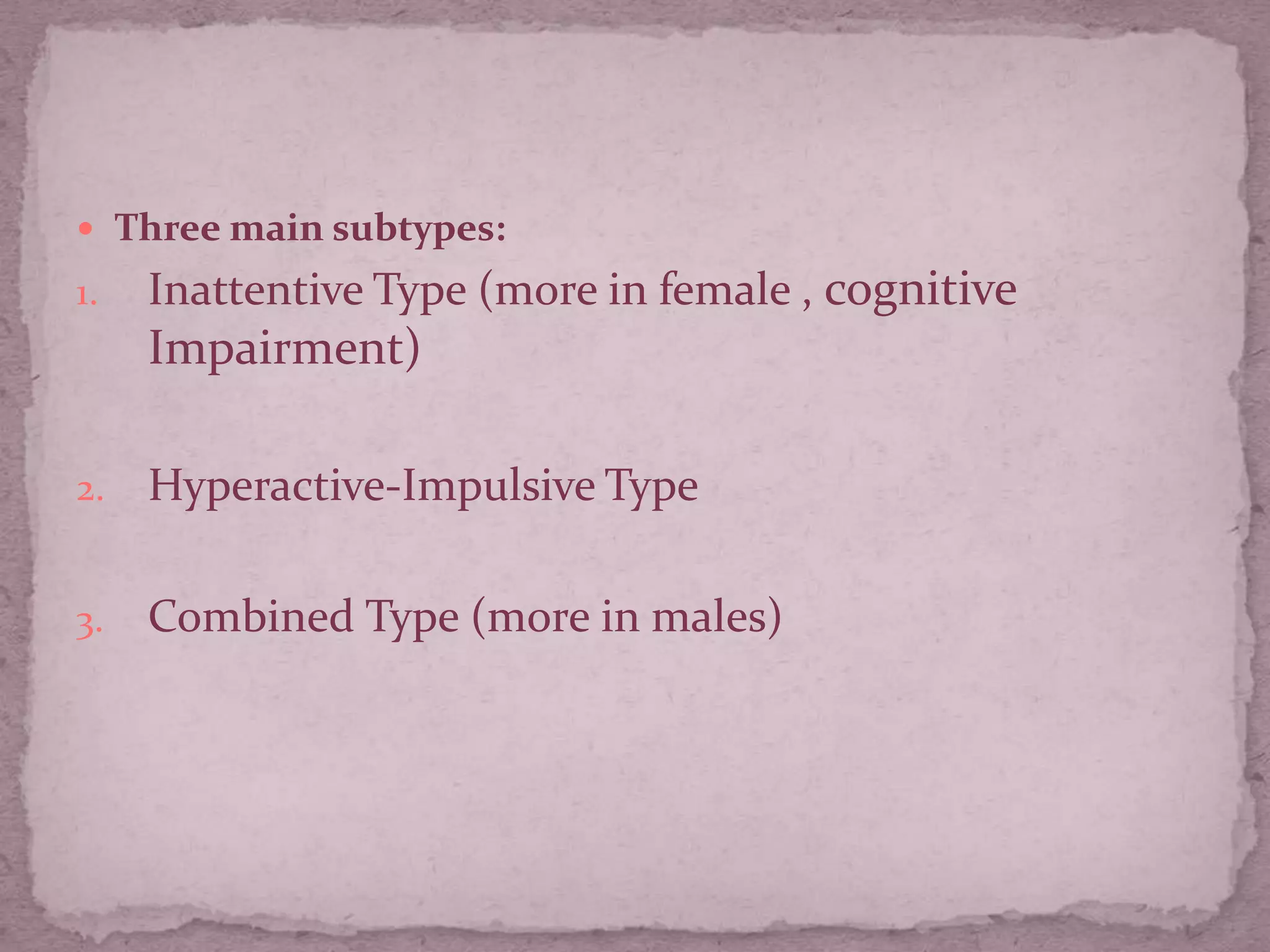 attention deficit hyperkinetic disorder | PPTX