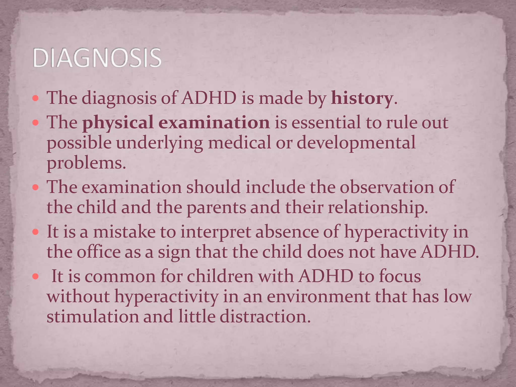 attention deficit hyperkinetic disorder | PPTX