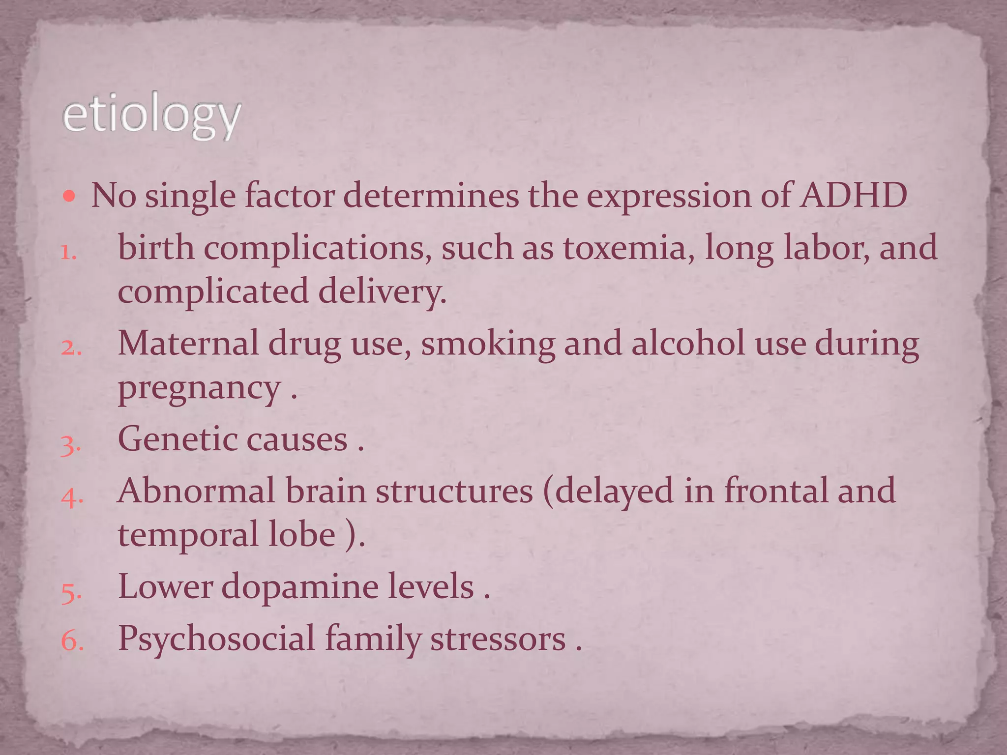 attention deficit hyperkinetic disorder | PPTX