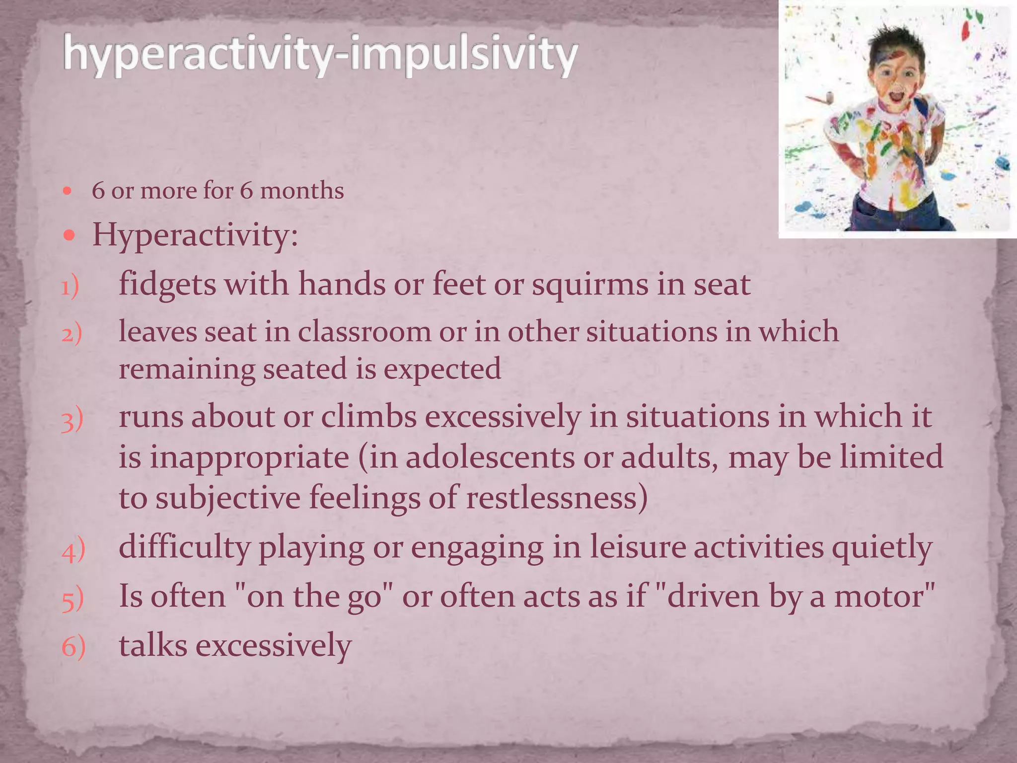 attention deficit hyperkinetic disorder | PPTX