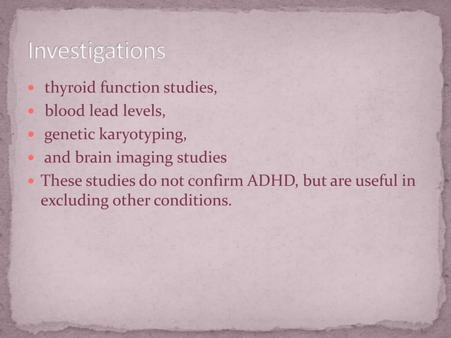 attention deficit hyperkinetic disorder | PPTX