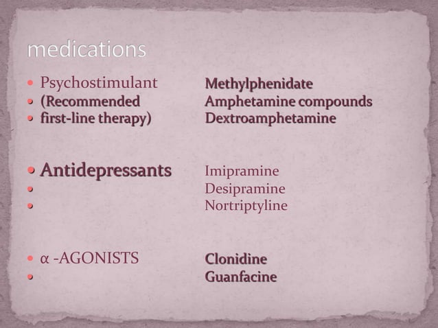 attention deficit hyperkinetic disorder | PPTX