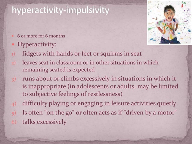 attention deficit hyperkinetic disorder | PPTX