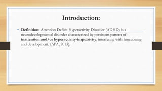 Adhd | PPTX