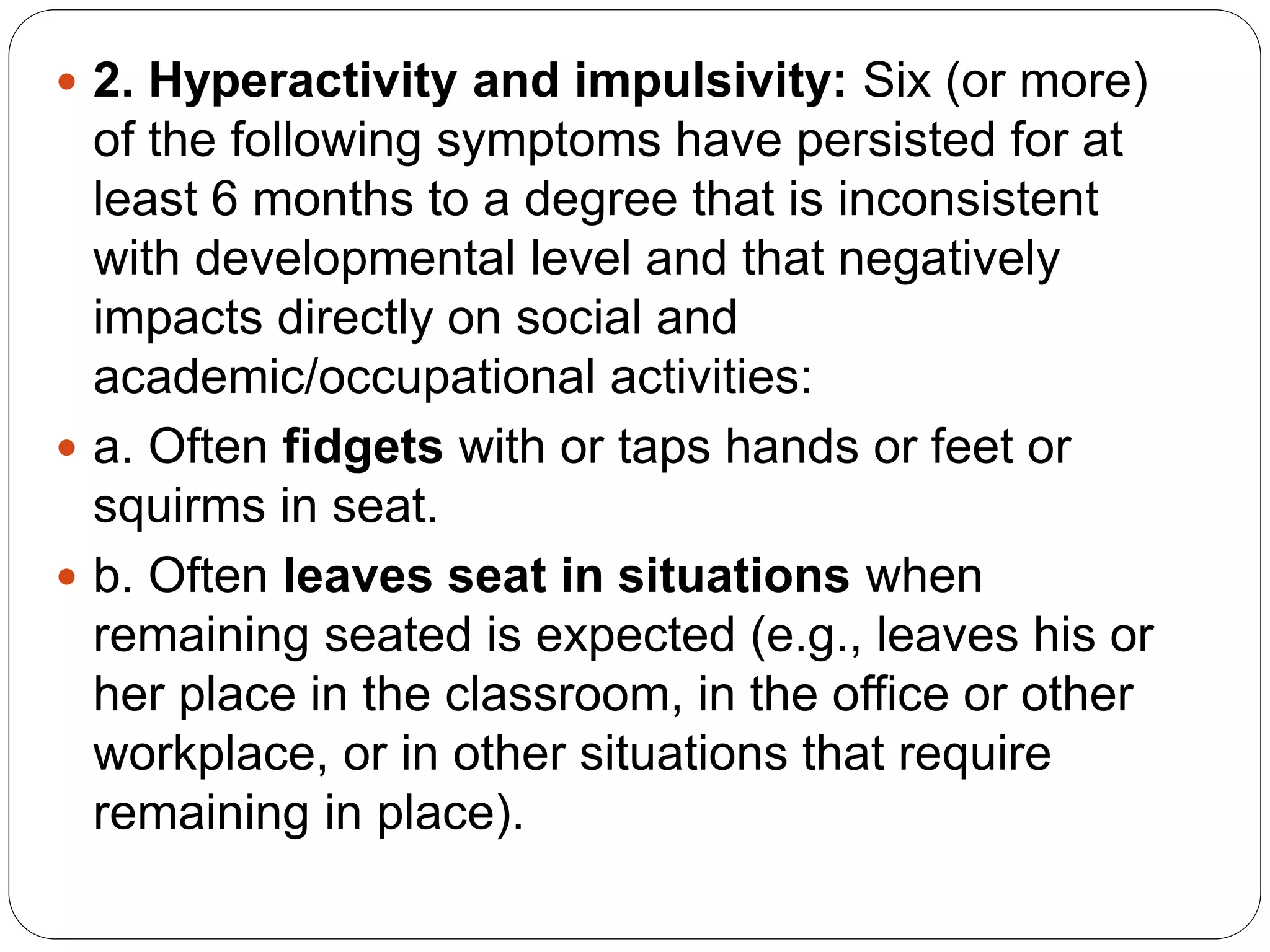 Adhd Attention Deficit Hyperactivity Disorder | PPTX