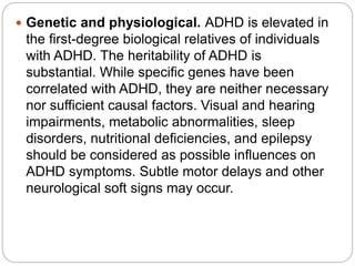 Adhd Attention Deficit Hyperactivity Disorder | PPTX