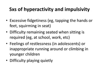 ADHD - Attention deficit hyperactivity disorder | PPTX