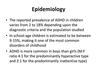 ADHD - Attention deficit hyperactivity disorder | PPTX
