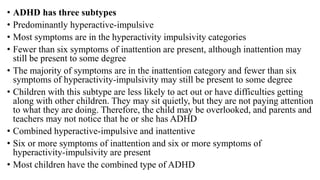 Attention Deficit Hyperactivity Disorder | PPT