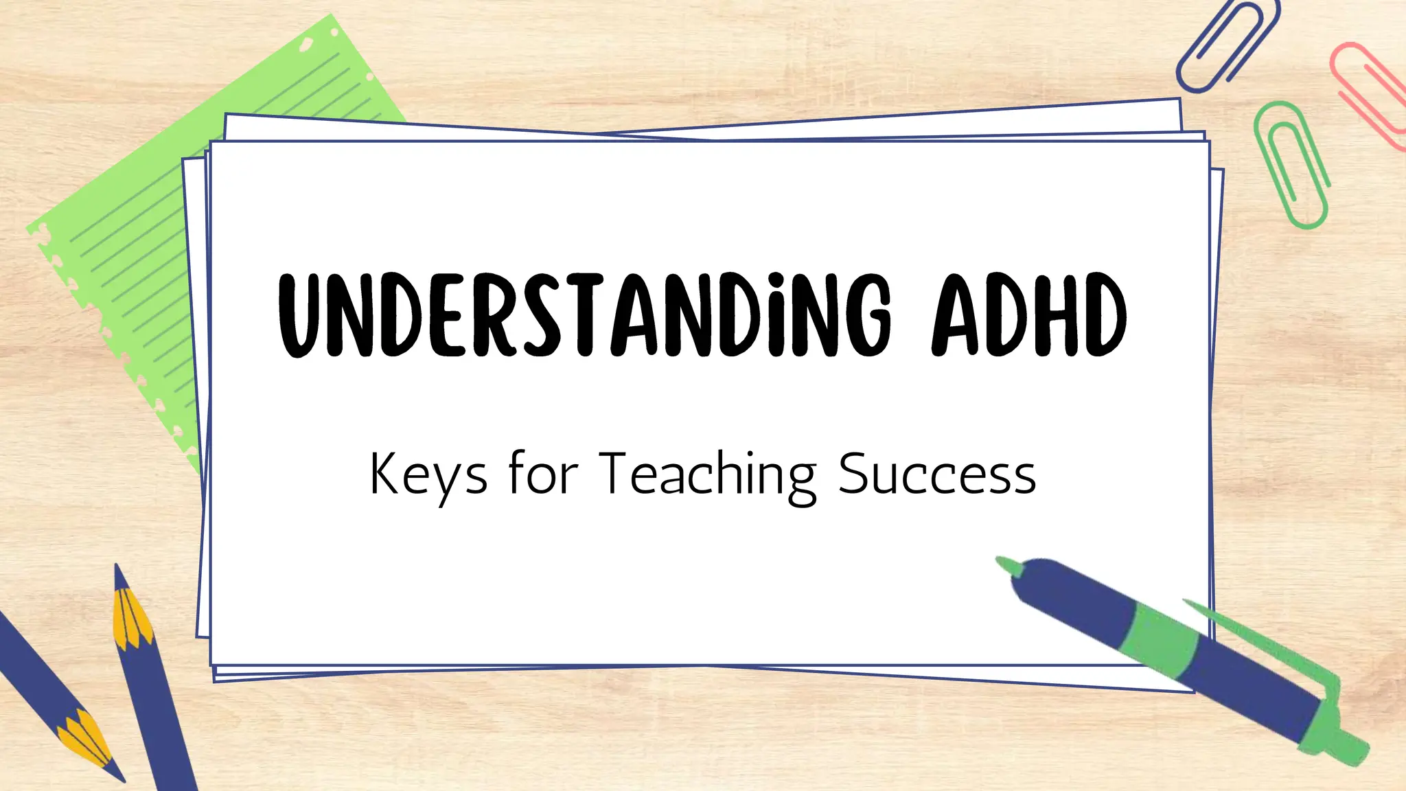 ADHD.pptx for helping teachers about it and soulutions | PPT
