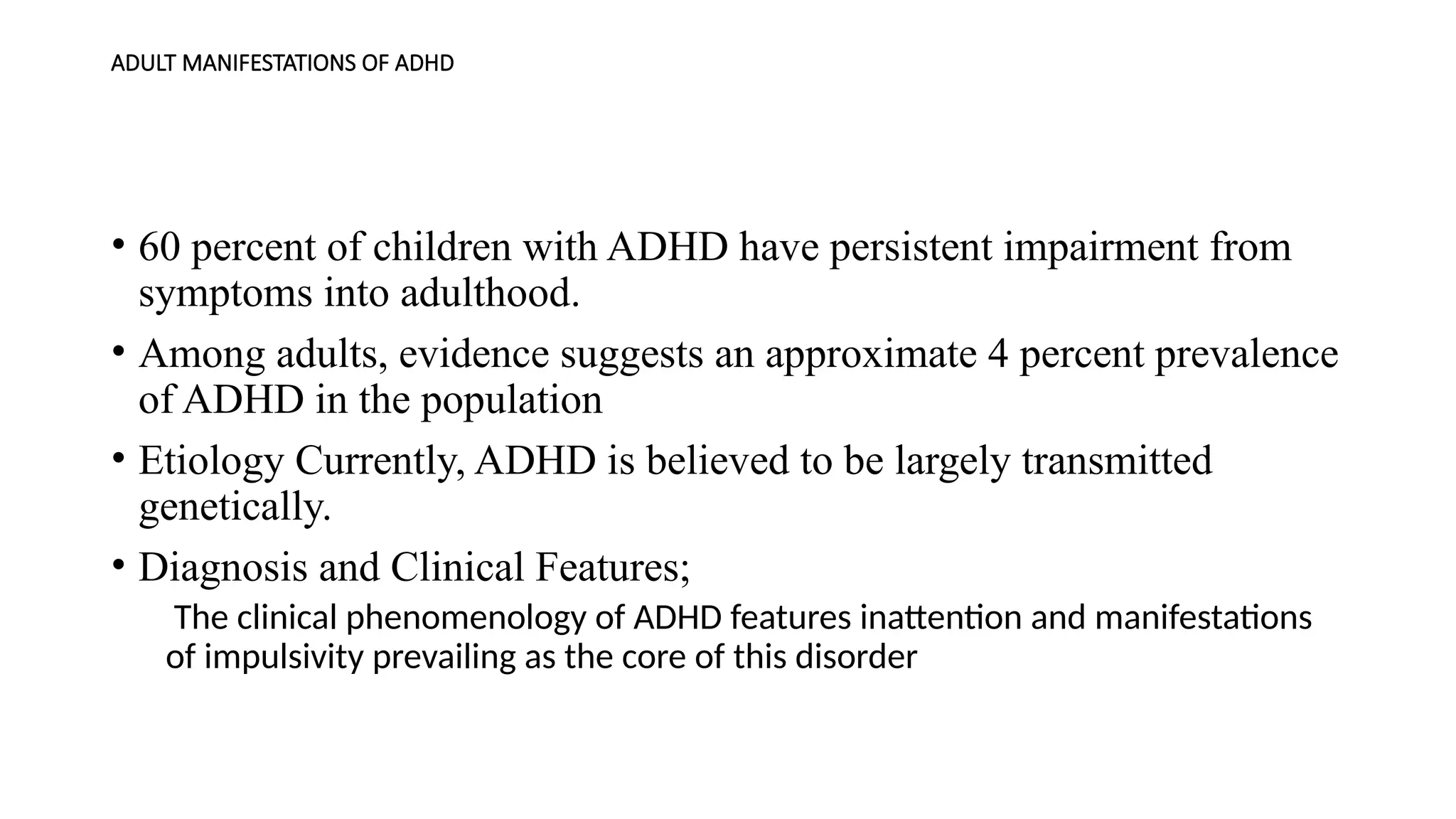 ADHD.pptx for undergraduates doing medicine | PPTX