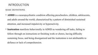 ADHD.pptx for undergraduates doing medicine | PPTX