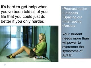 ADHD and School Success: a slideshow for parents and educators | PPT