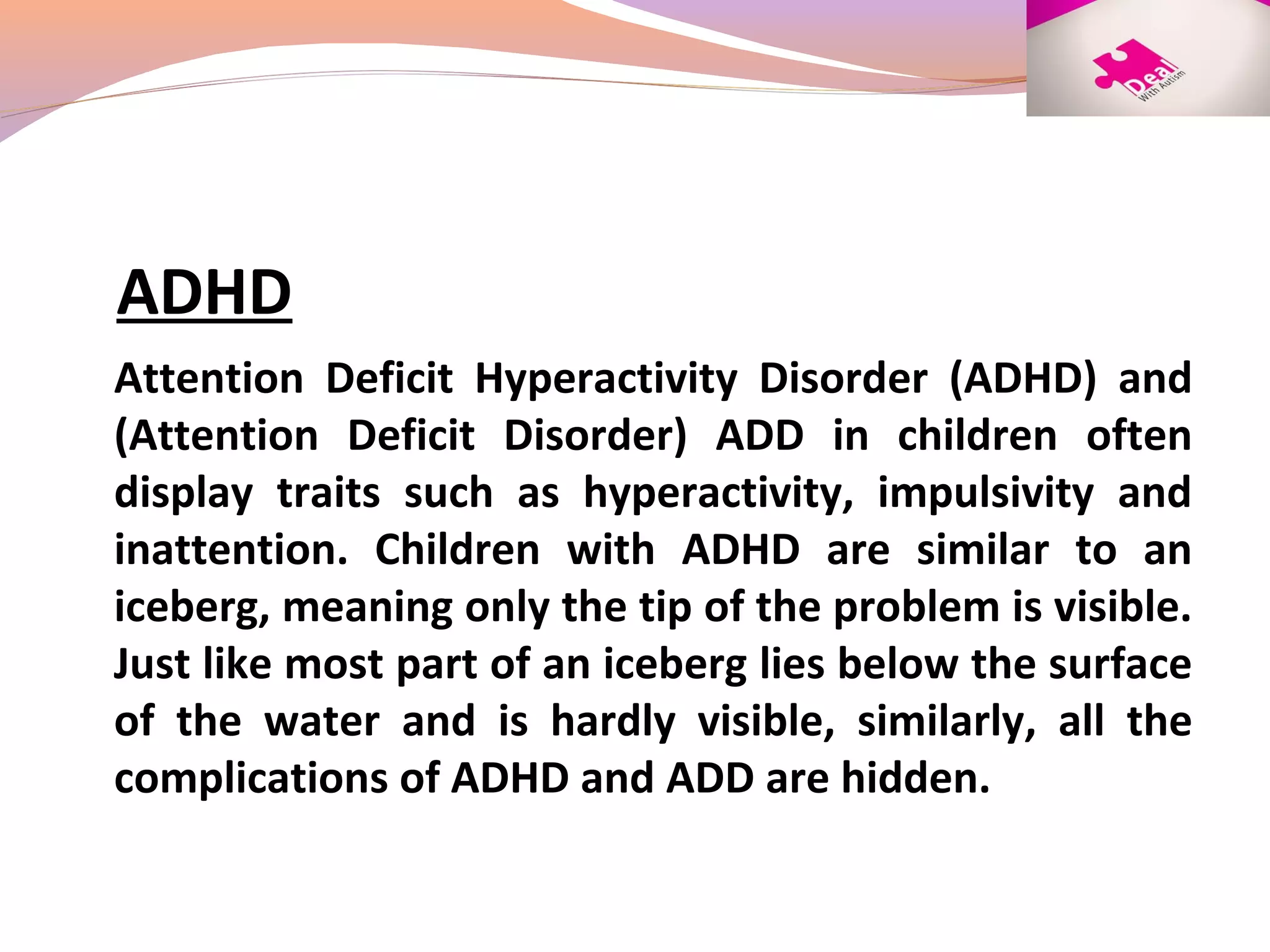 ADHD: Understanding Autism Types | PPT | Brain and Nervous System ...