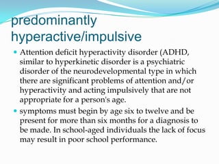 ADHD | PPTX