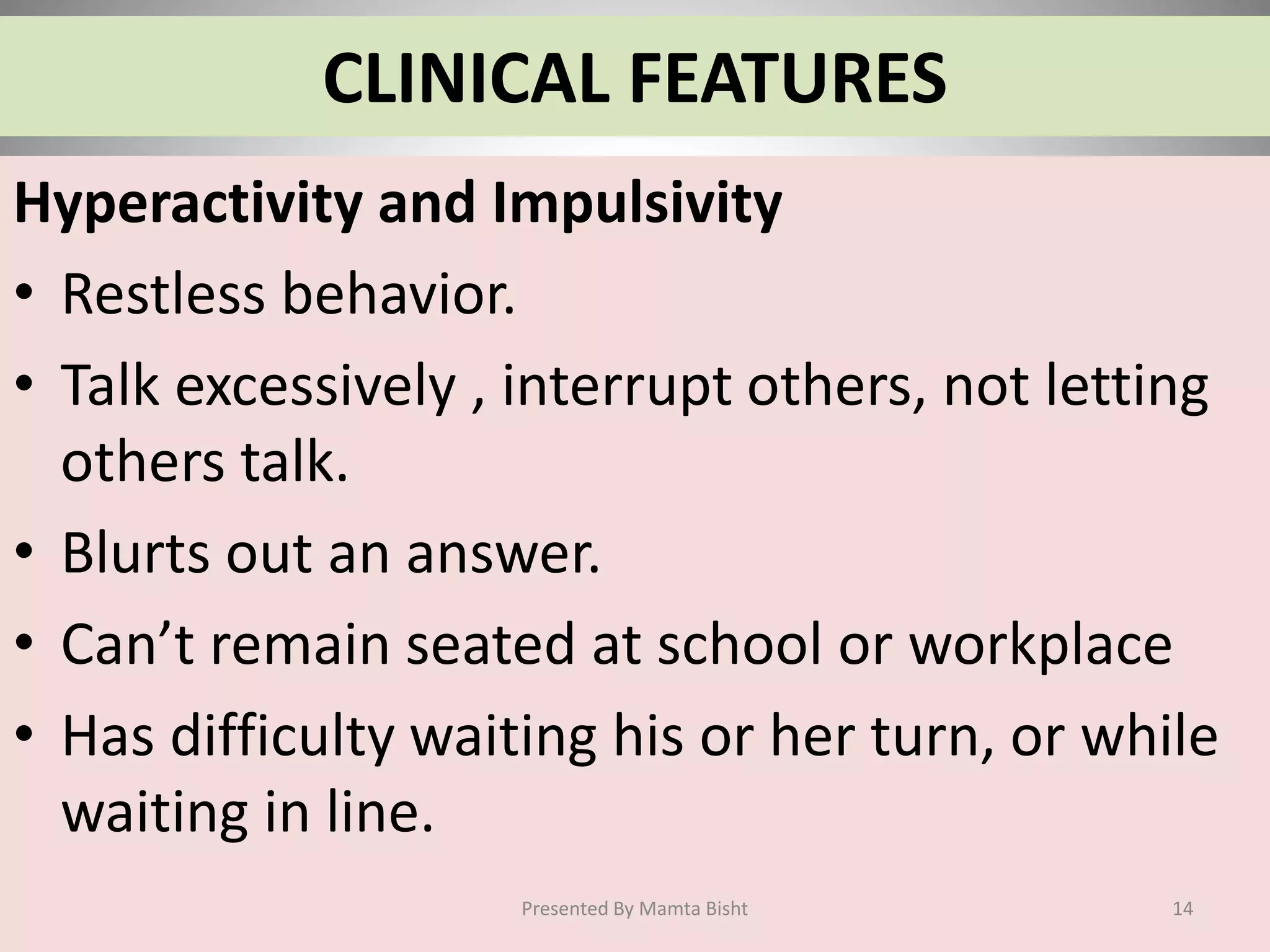 Attention Deficit Hyperactivity Disorder (ADHD) | PDF