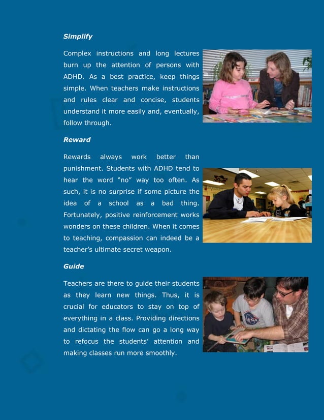 Adhd and education what teachers can do to help | PDF | Brain and ...