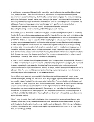 Adhd and ld what can we do | PDF