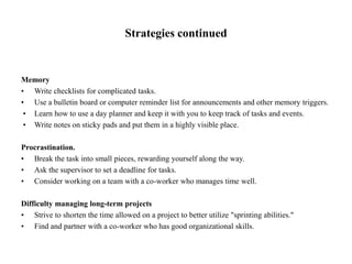 ADHD and the Workplace | PPT