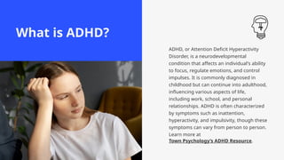 ADHD Assessment and Therapy .pptx