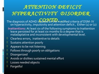 Adhd, autism | PPT