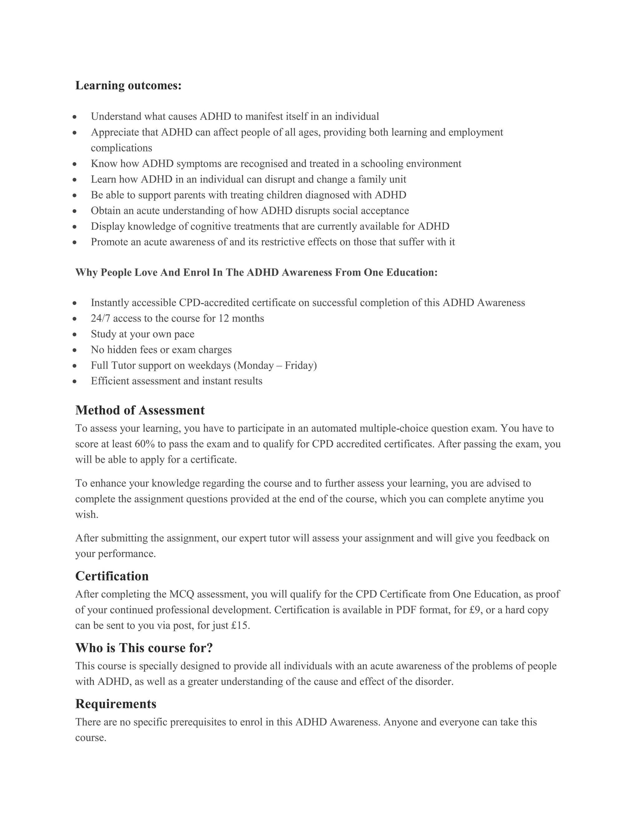 Adhd awareness | PDF