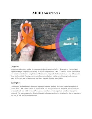 Adhd awareness | PDF