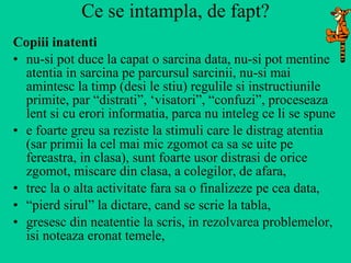 Adhd - Consilieri scolari | PPS