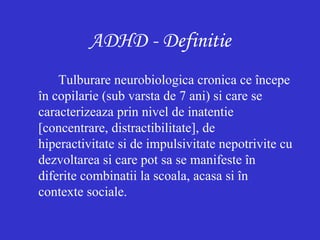 Adhd - Consilieri scolari | PPS